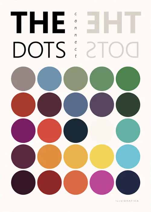 Connect The Dots • Poster by ILLU GRAFICA • Purpleposter.com