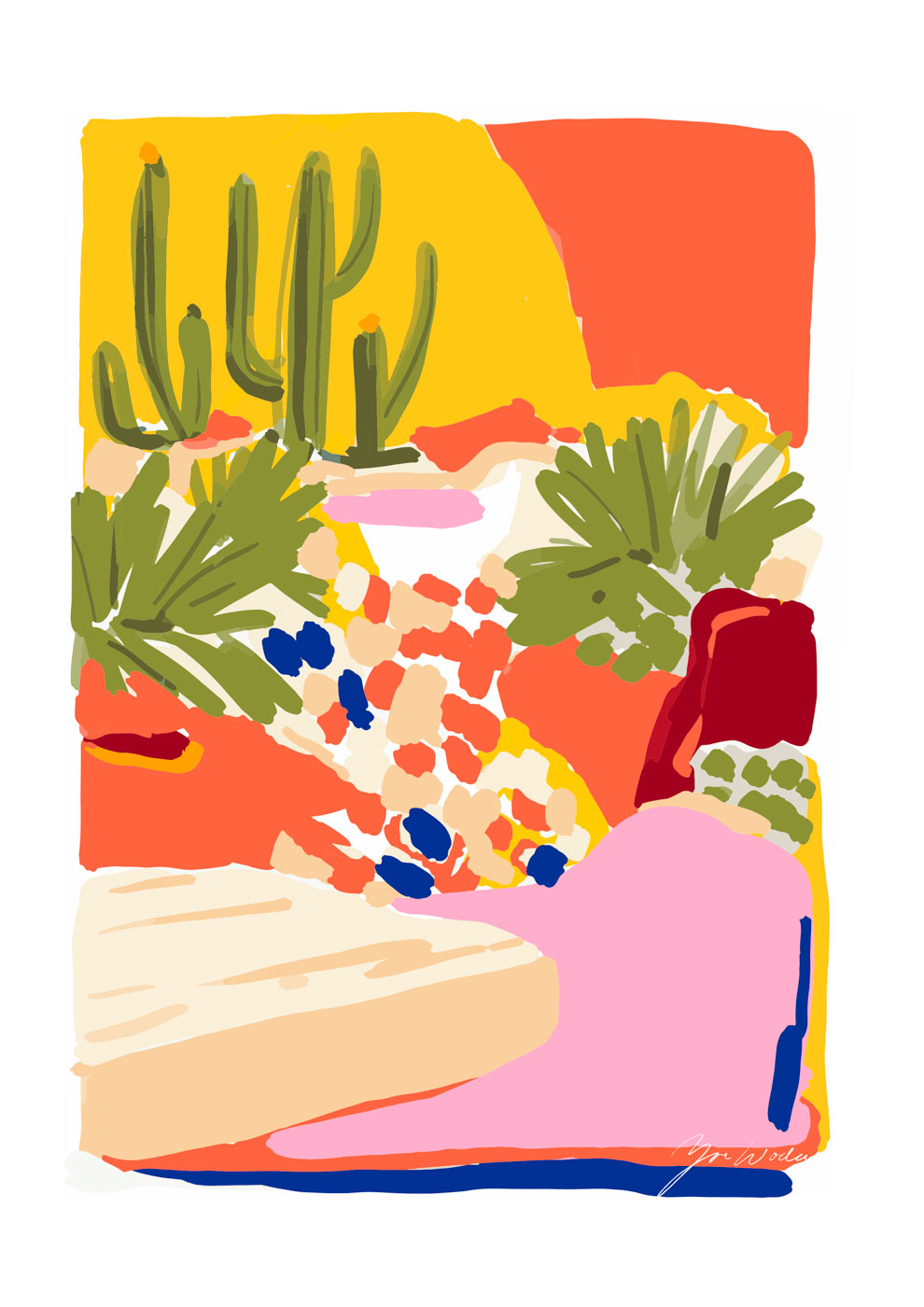 Sunrise Path • Poster by Zoe Wodarz • Purpleposter.com