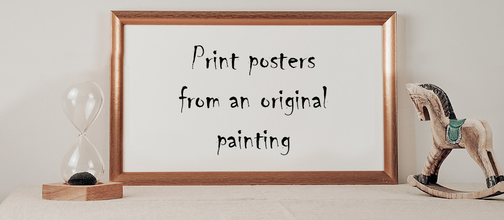 How to make a digital copy of a painting • Kræss x Purpleposter Posters