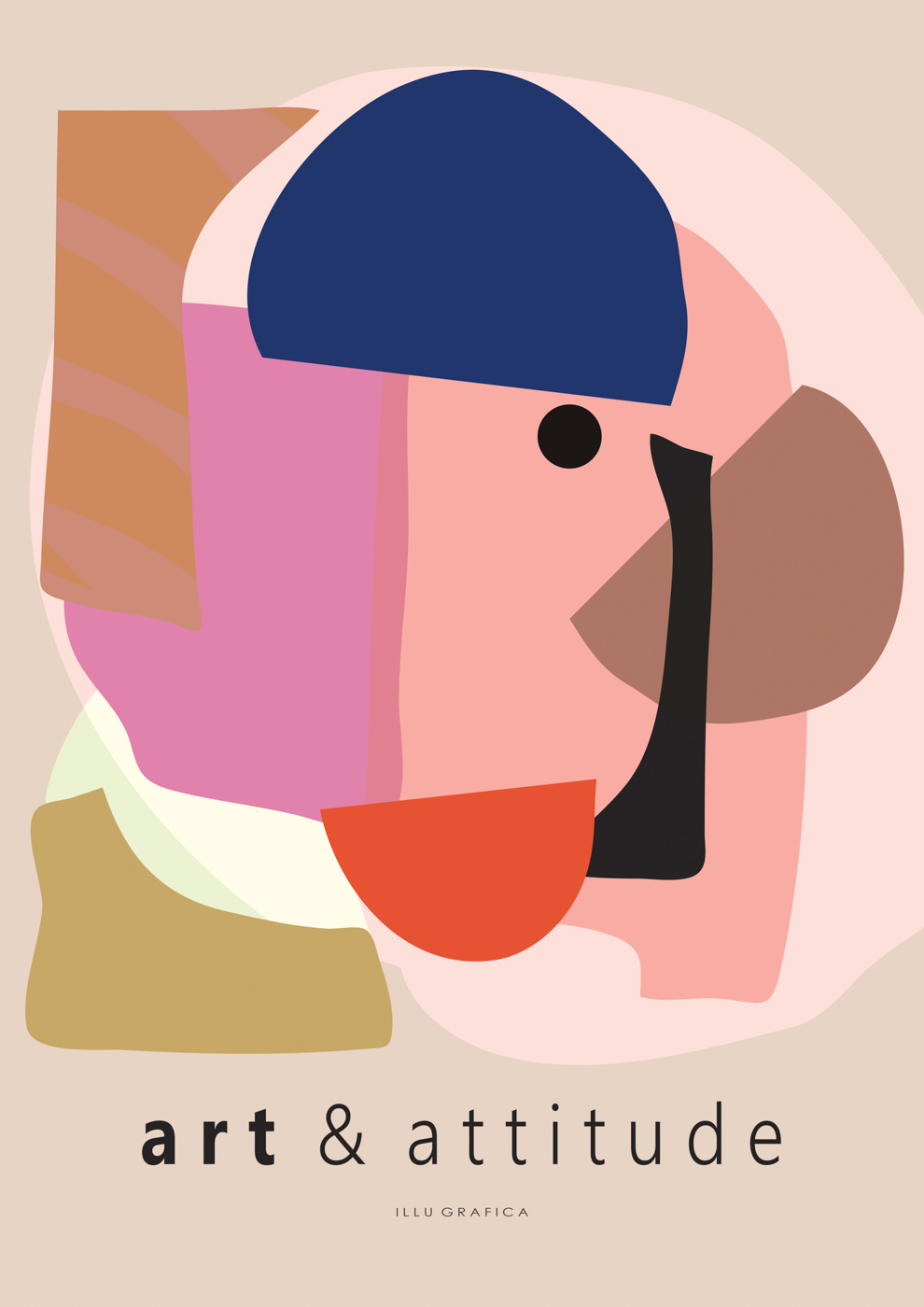 Art & Attitude • Poster by ILLU GRAFICA • Purpleposter.com